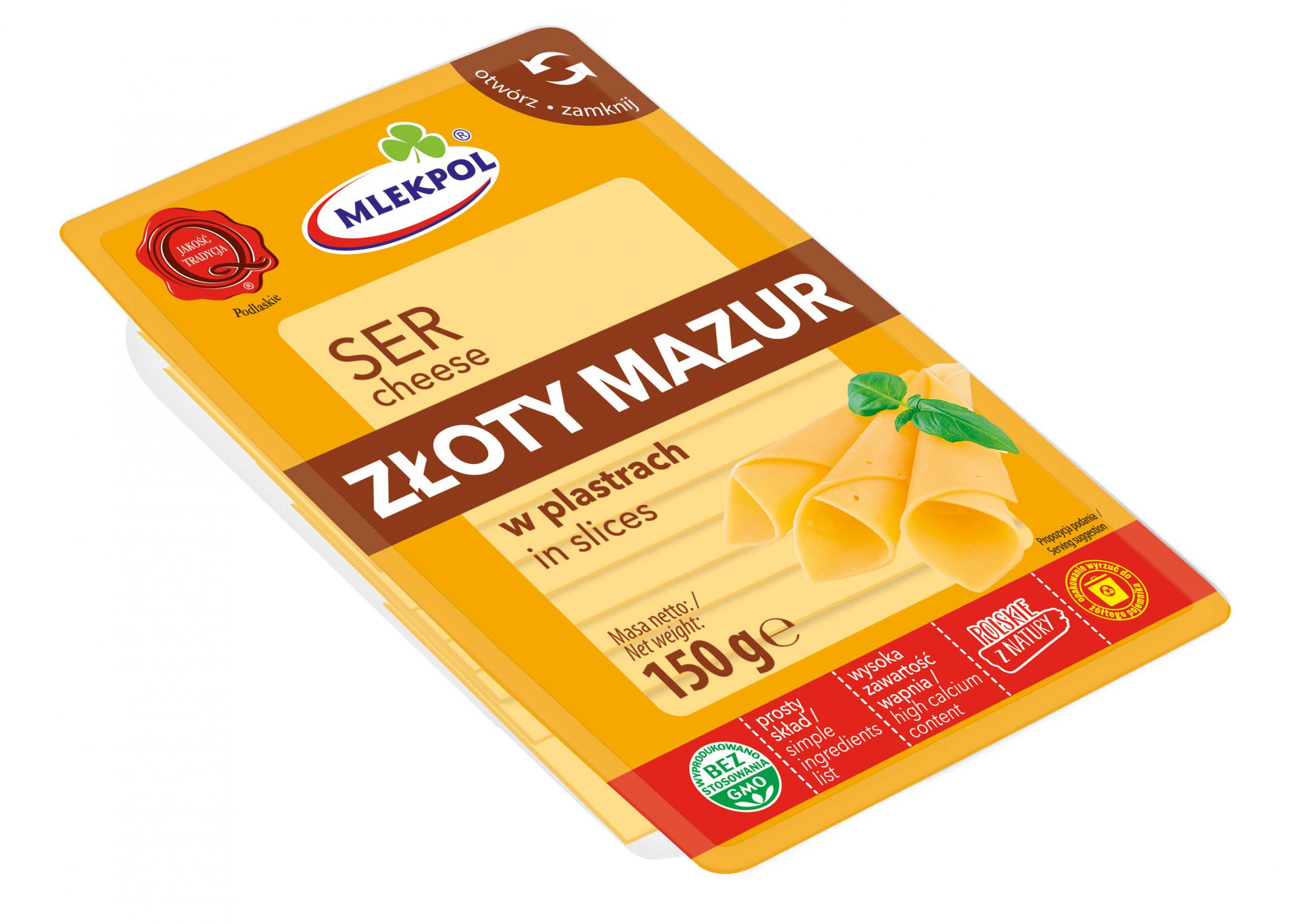 Ser Złoty Mazur plastry – Mlekpol