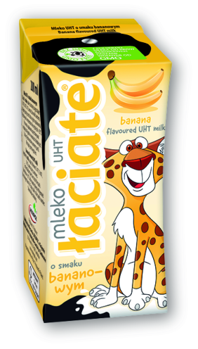Łaciate UHT milk with banana flavour – Mlekpol