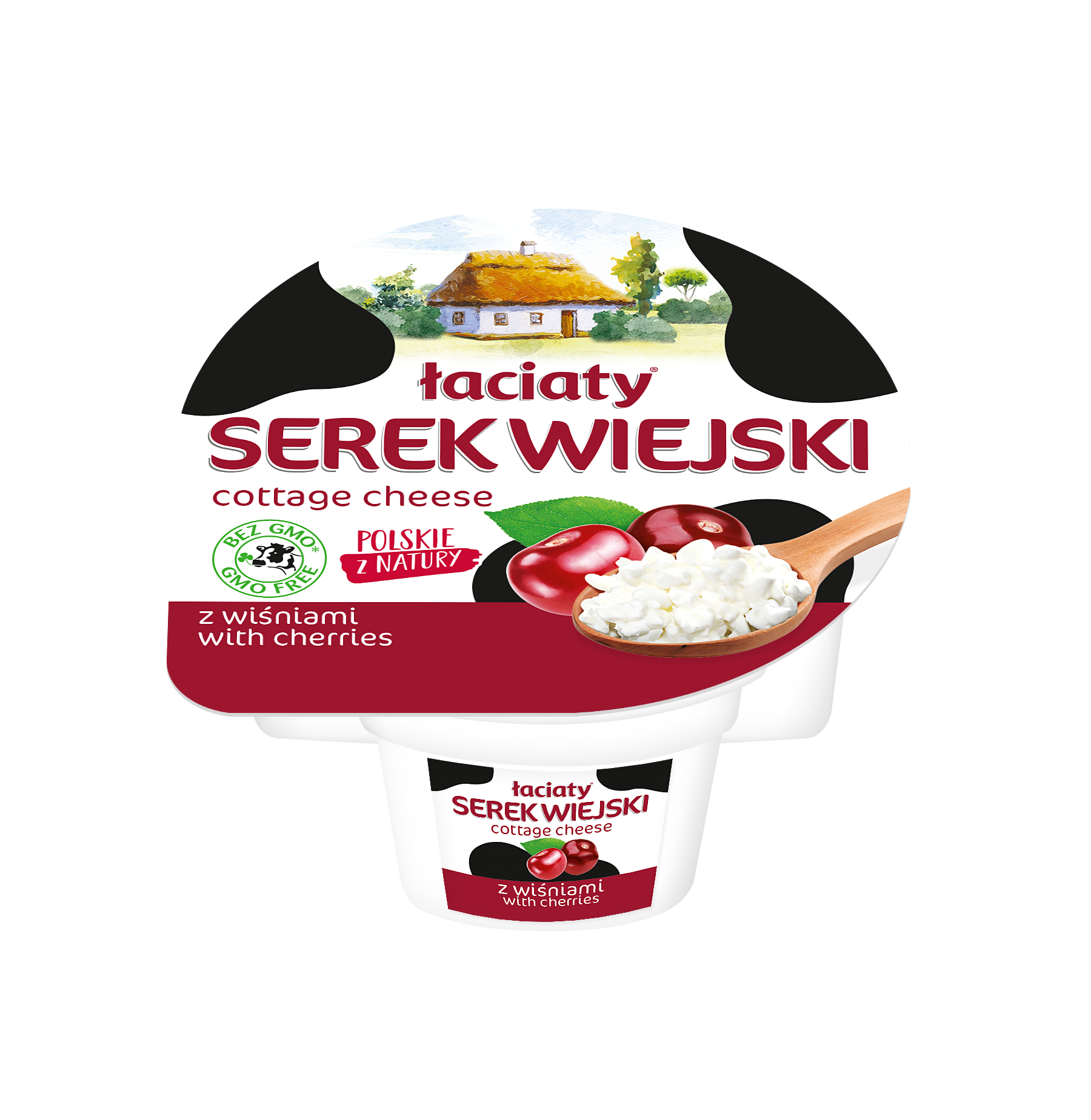 Łaciaty cottage cheese with cherries – Mlekpol
