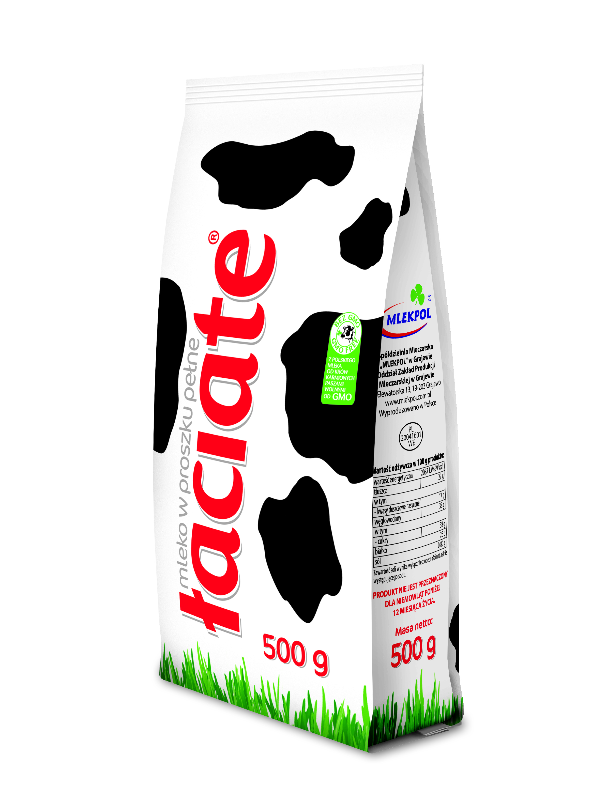 Łaciate whole milk powder 27% fat – 500 g – Mlekpol